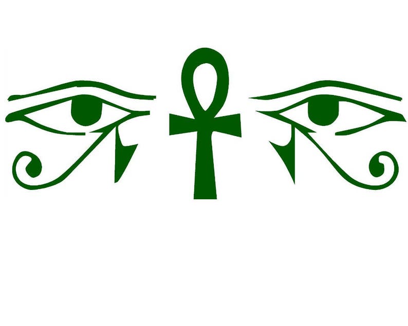 Eye Of Horus Vinyl Decal Ankh Ancient Egyptian Pharaoh Etsy