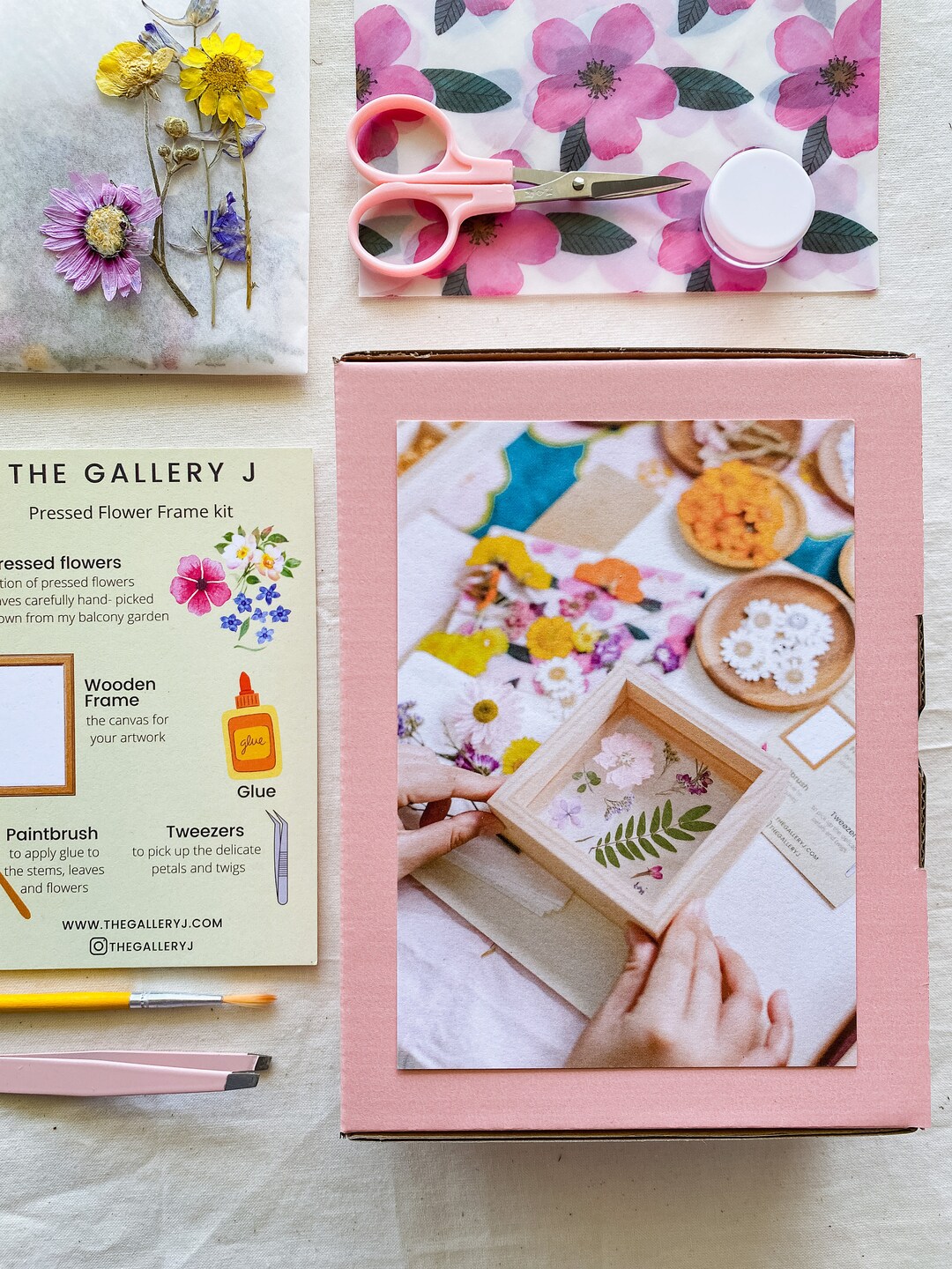 Make Your Own Flower Frame Kit, Pressed Flower Framing Kit, Pressed ...