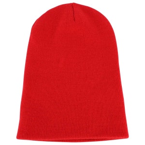 Red Beanie, Beanie Hat, Beanies, Plain Hat, Red Hat, Beanies for Women ...