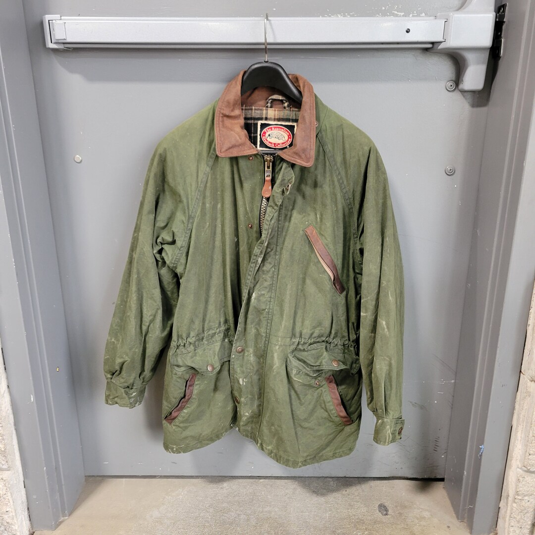 VTG the Australian Outback Collection Oil Skin Jacket Outdoors Army ...