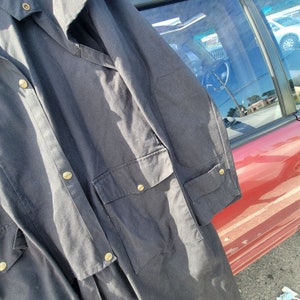 Vintage Koolah Australia Black Duster Riding Coat Size Xlarge Vintage ...
