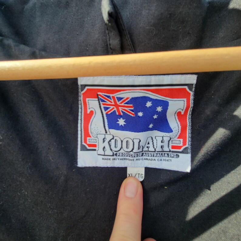 Vintage Koolah Australia Black Duster Riding Coat Size Xlarge Vintage ...