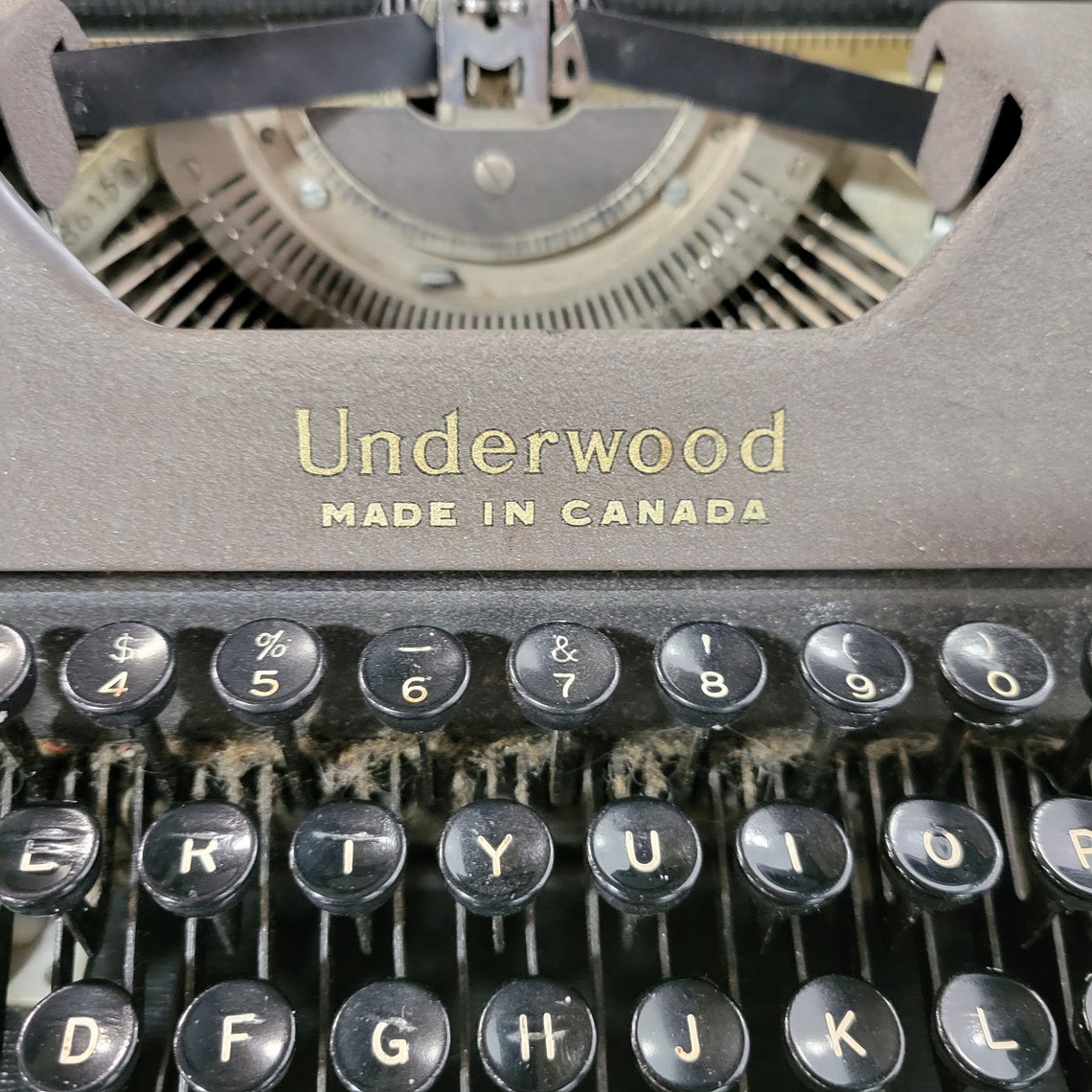 Vintage 1948 Underwood Leader Portable Typewriter With Original Carry ...