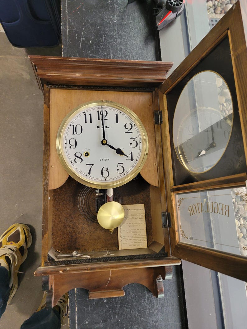 Vintage, Antique Carillon 31-day Regulator Pendulum Wall Clock - Etsy