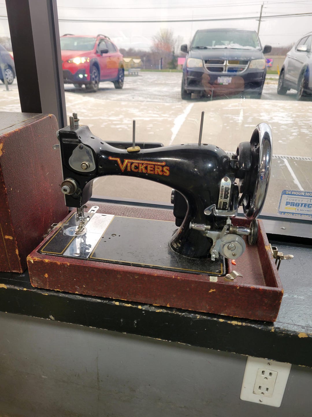 Vintage Vickers Hand Crank Antique Sewing Machine With Case - Etsy