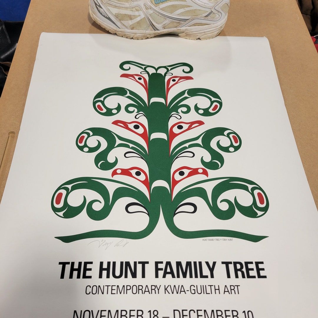 Tony Hunt Hunt Family Tree 26x18 Lithograph Native Canadian Indian Art ...