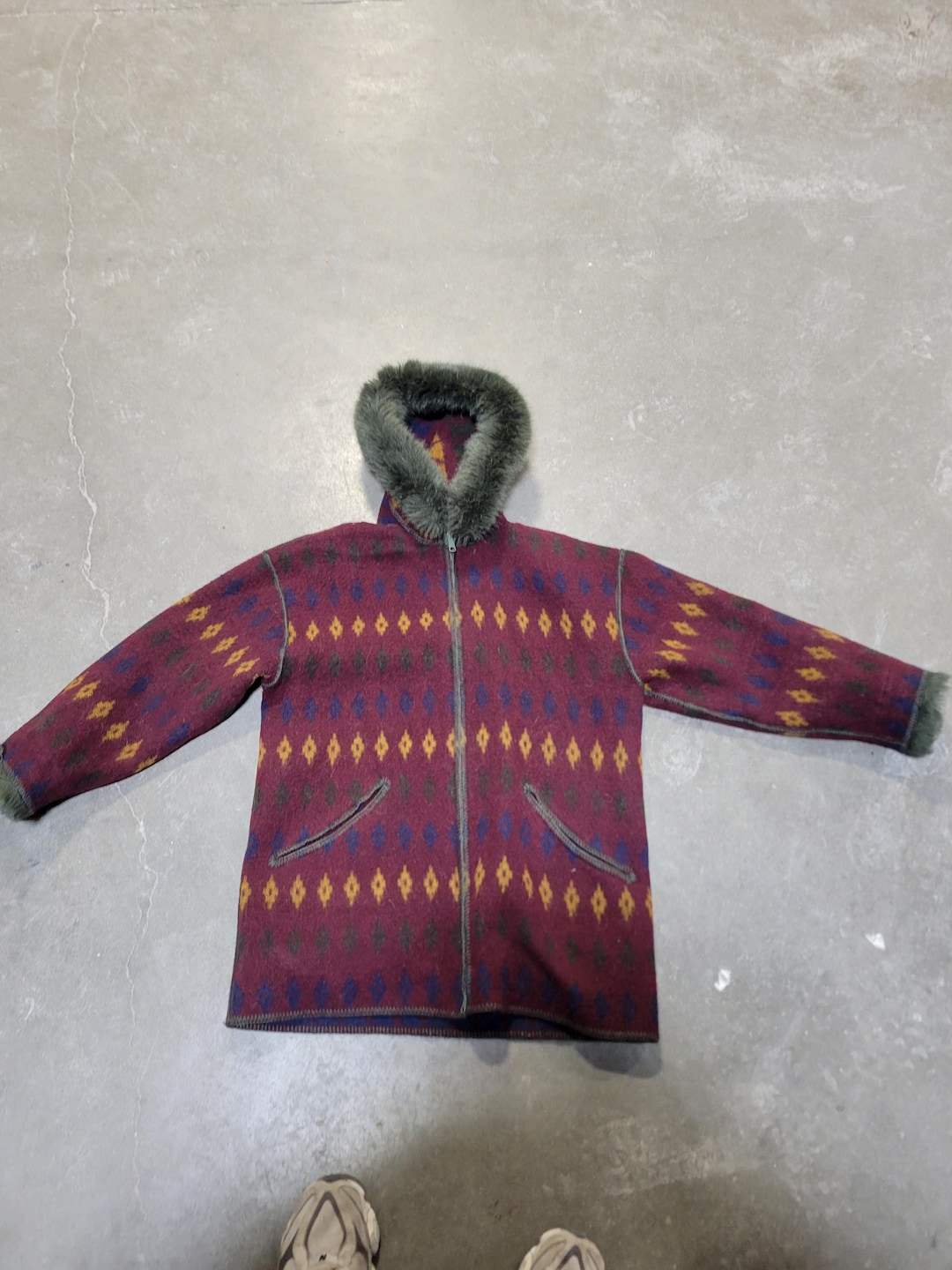 Linda Lundstrom Laparka Canada Womens M Wool 1987 Vintage Parka Jacket ...