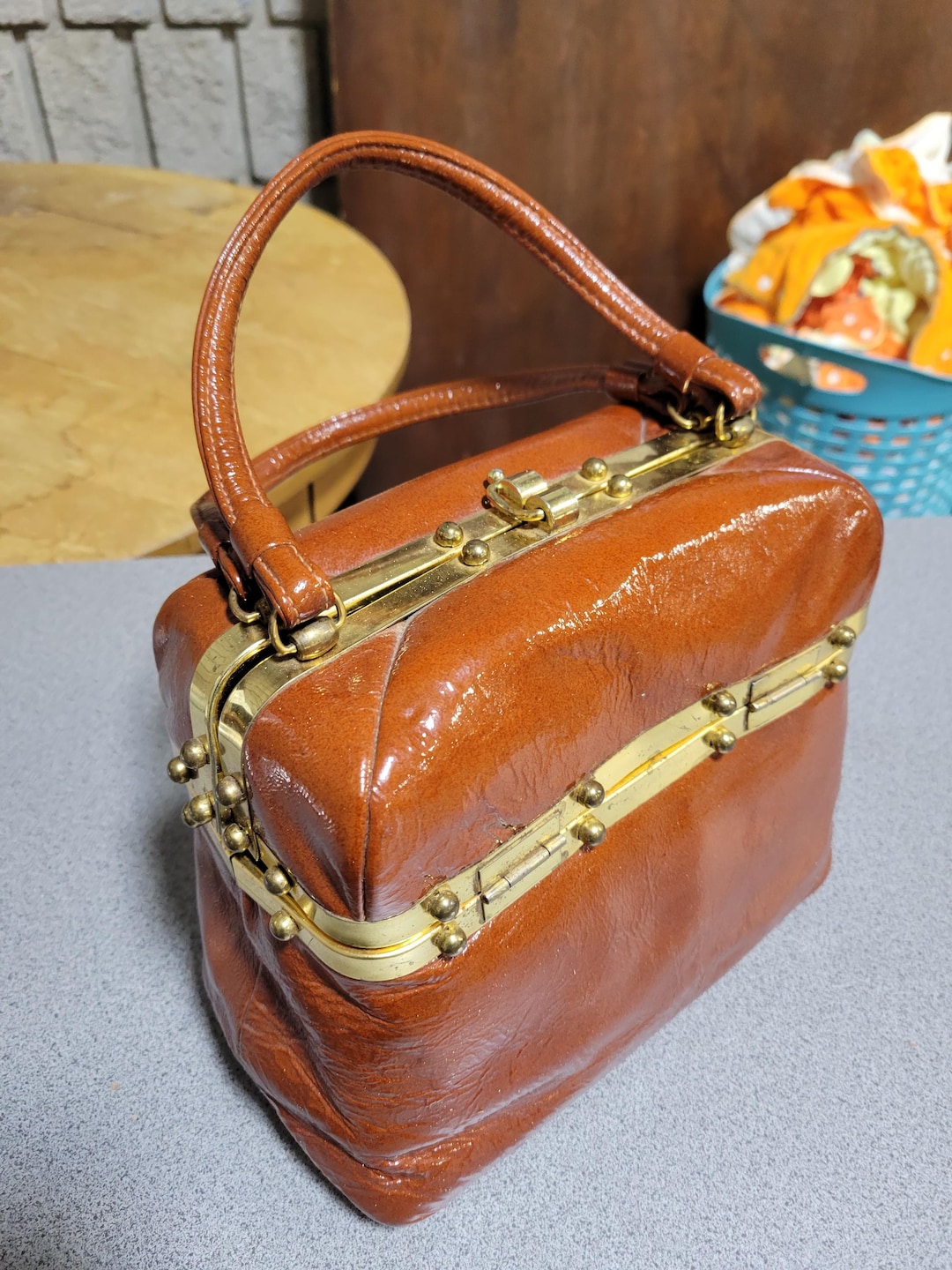 Vintage Patten Learher Dofan Paris Clutch Women's Purse - Etsy
