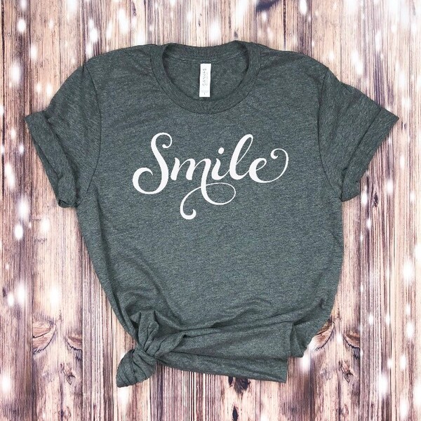 Smile Tshirt - Etsy