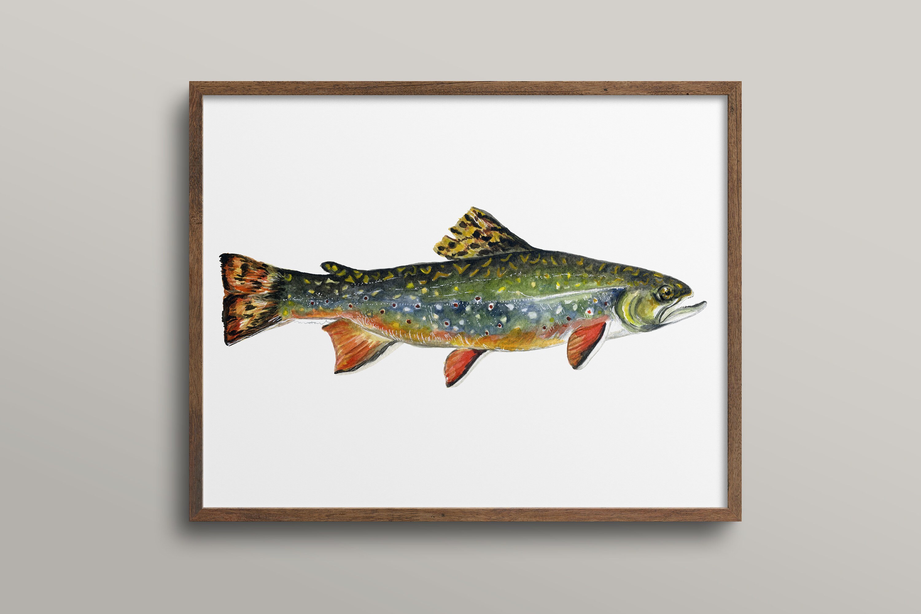 Brook Trout Print Brook Trout Painting Trout Painting - Etsy UK