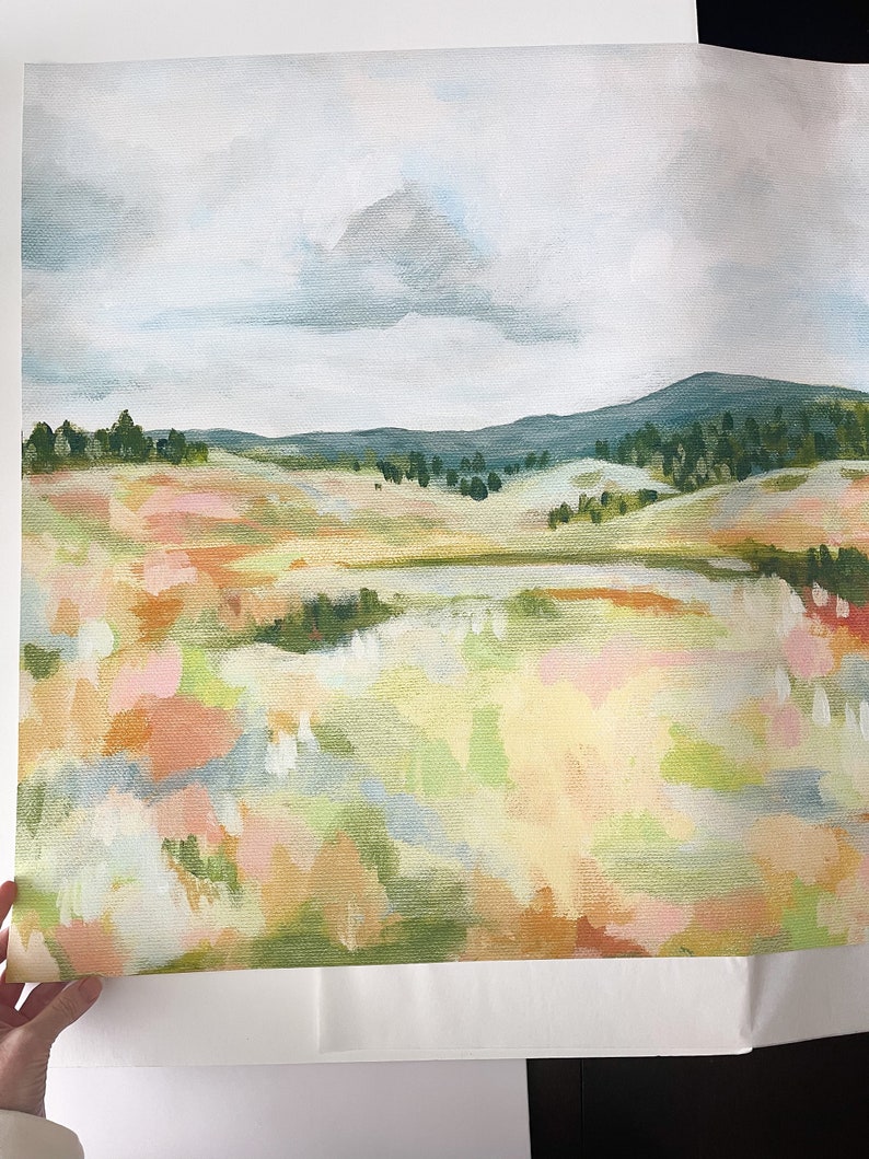 Mountain Print Mountain Painting Mountain Art Blue Ridge - Etsy