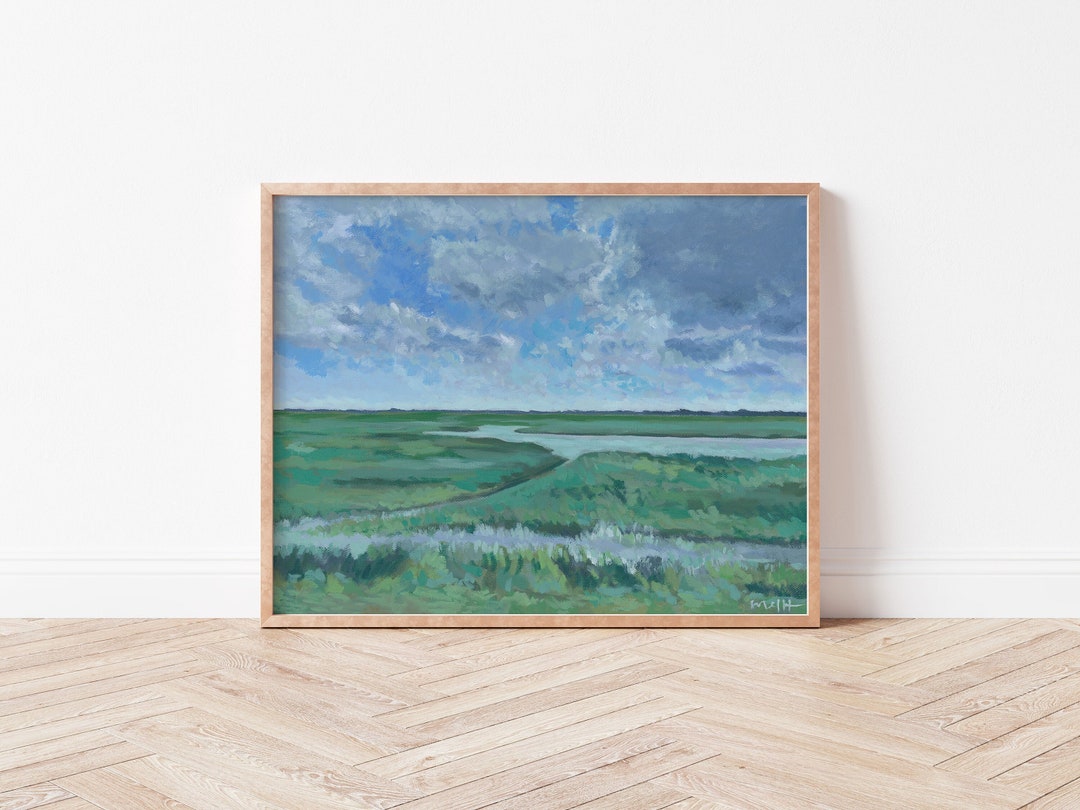 Landscape Marsh Print | Landscape Print | Marsh Print | Landscape Art ...