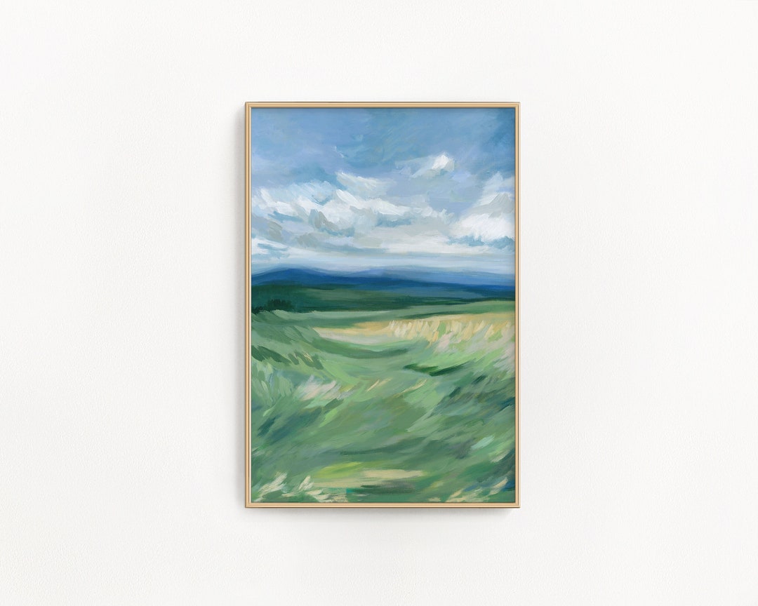 Mountain View Painting Mountain Painting Mountain Print - Etsy