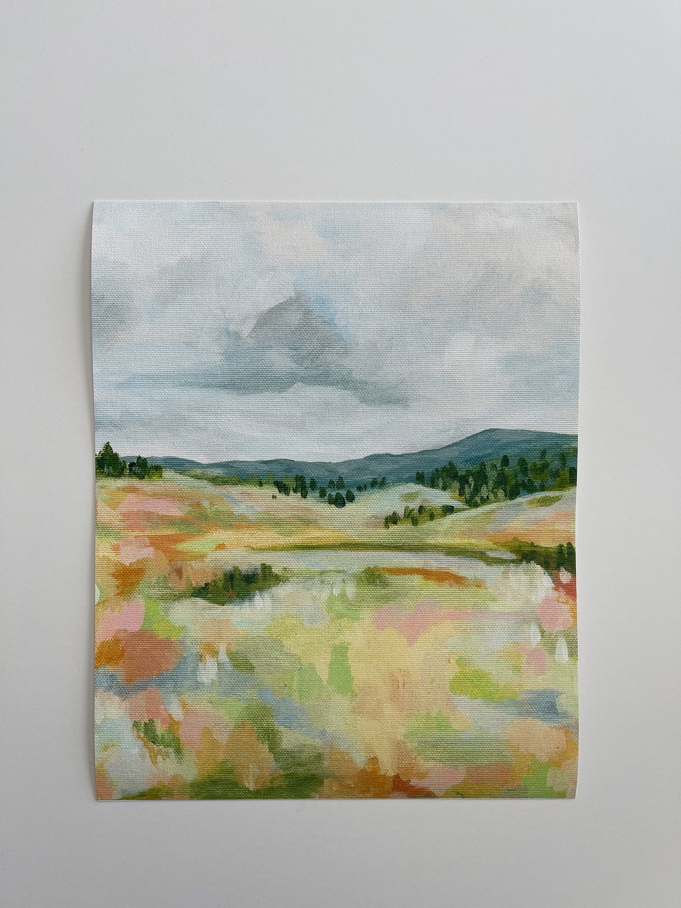 Mountain Print Mountain Painting Mountain Art Blue Ridge | Etsy