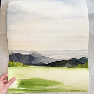 Mountain Art Print | Mountain Painting | Mountain Landscape | Mountain ...