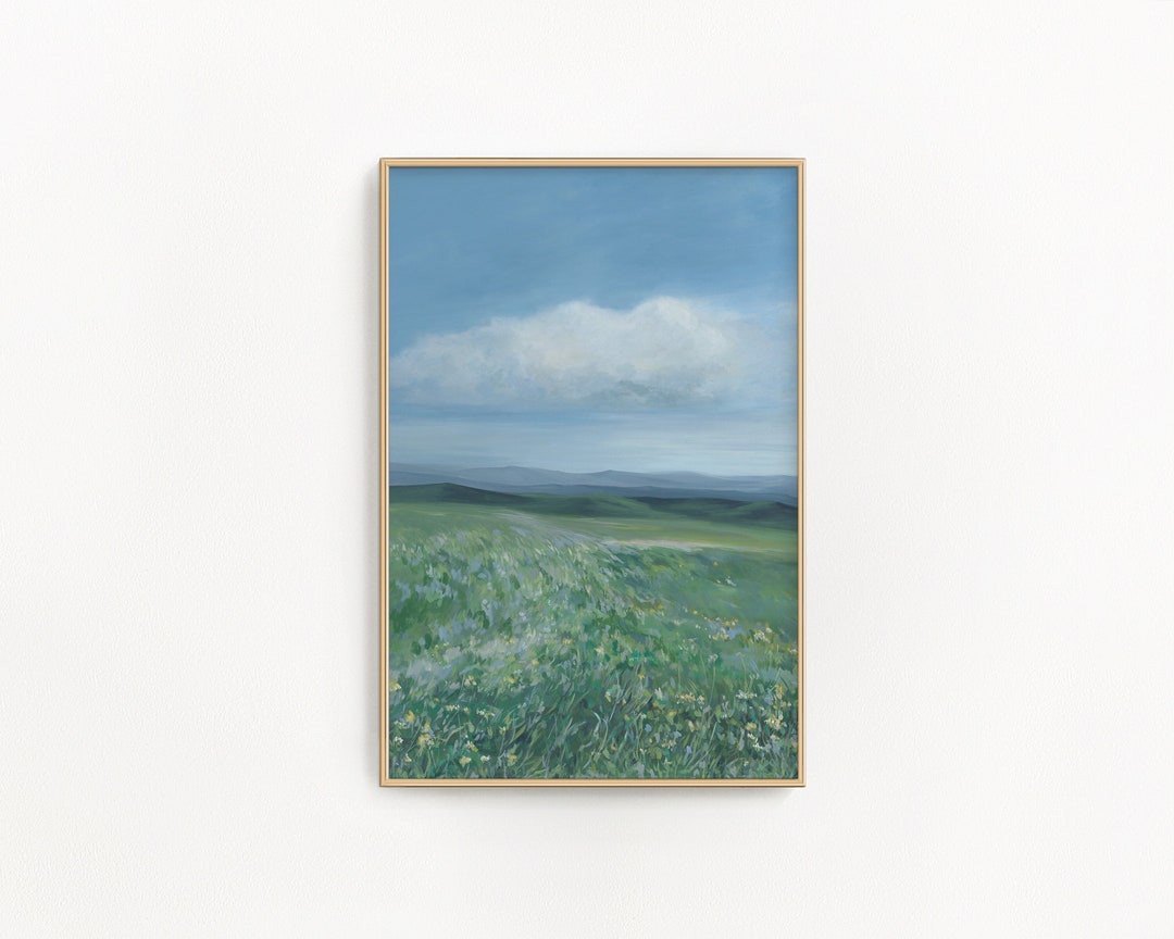 Mountain Painting Mountain Print Blue Ridge Art Smoky Mountains ...