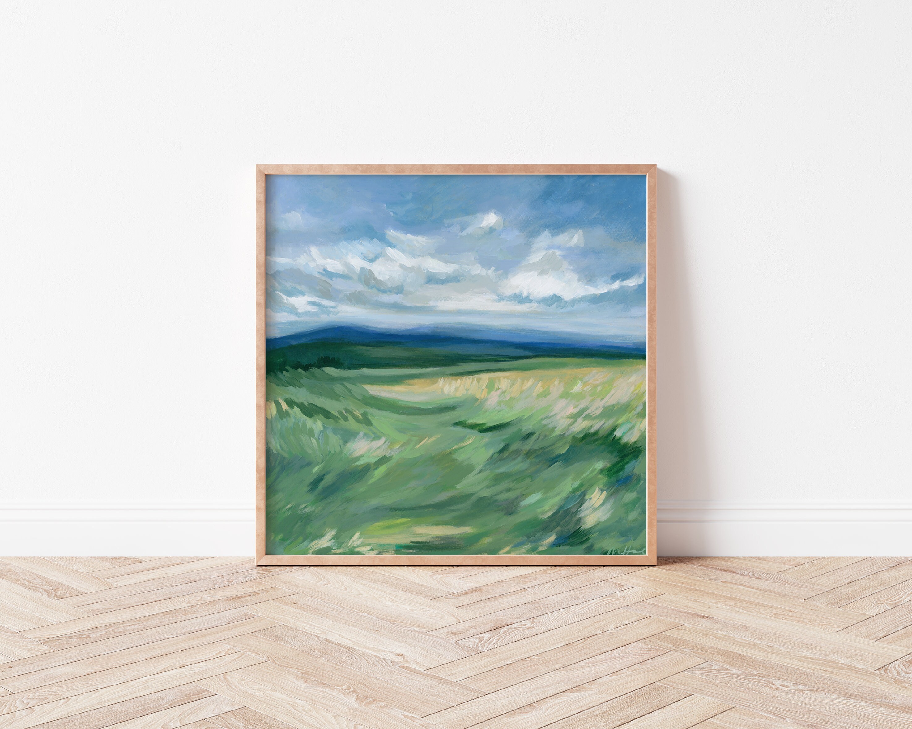 Mountain View Painting Mountain Painting Mountain Print - Etsy