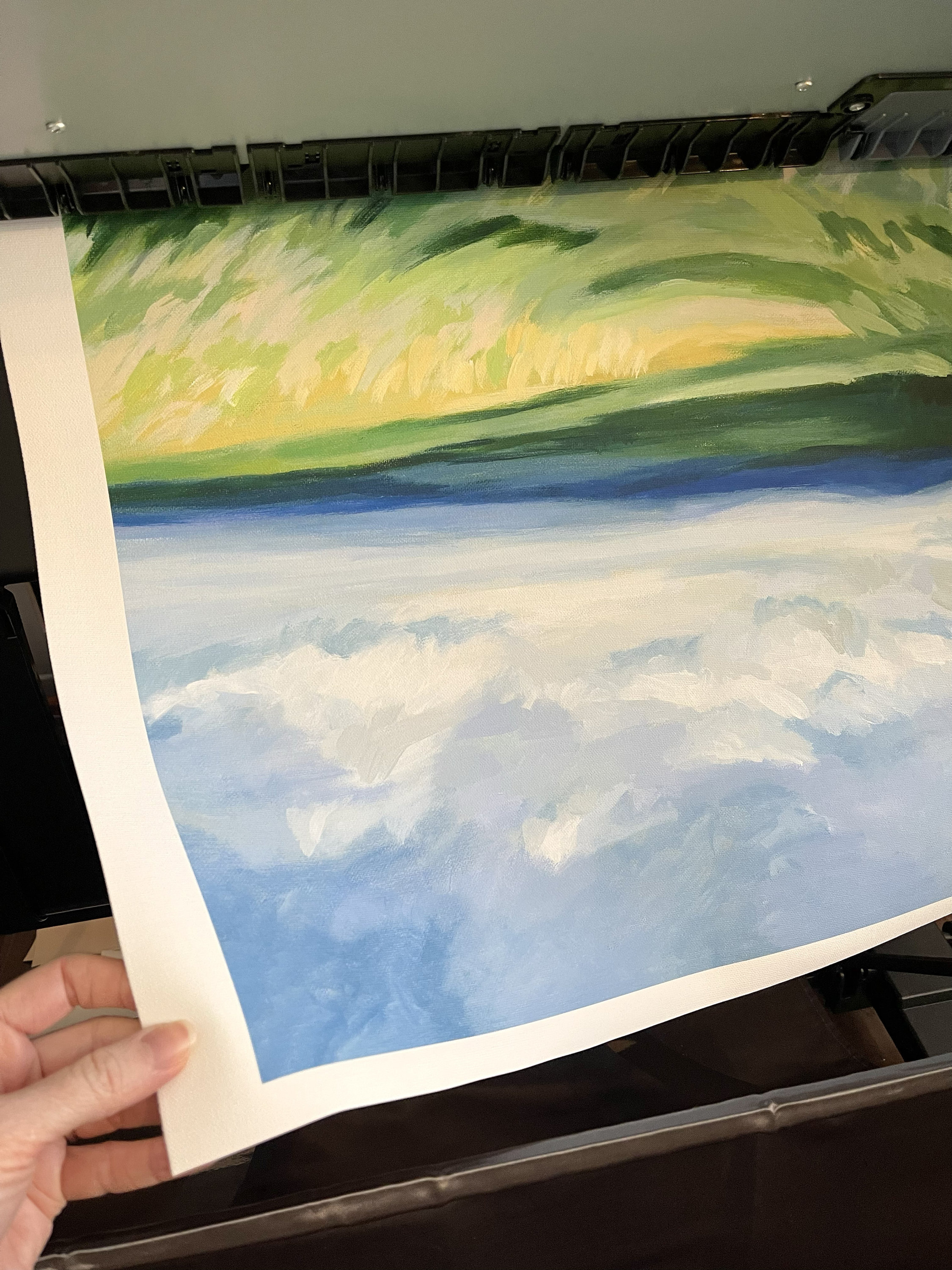 Mountain View Painting Mountain Painting Mountain Print - Etsy