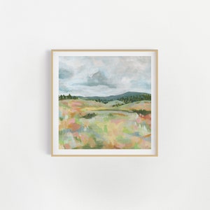 Mountain Print | Mountain Painting | Mountain Art | Blue Ridge Mountain ...