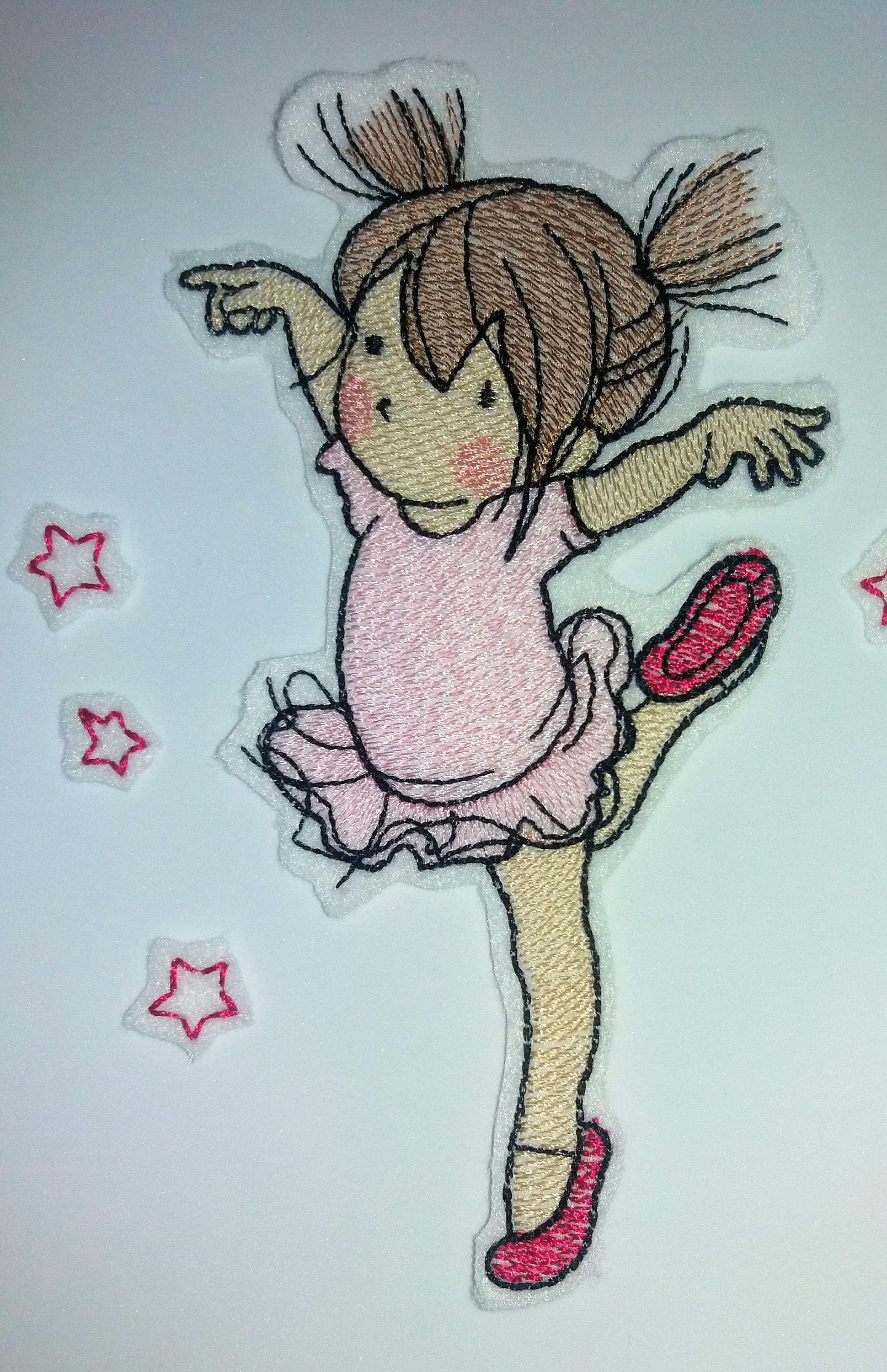 Patch / Appliqué Little Ballerina Dancer Pink Ballet Pointe, Star ...