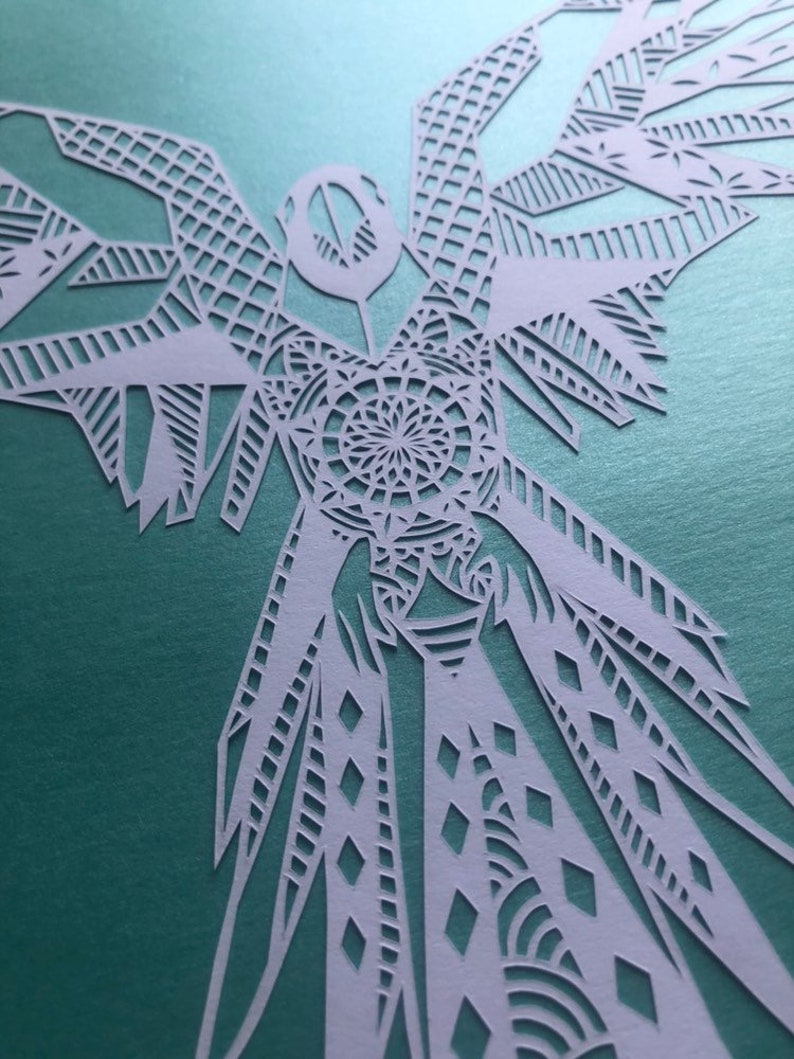 Mandala Parrot Papercutting Template Digital Download - Etsy