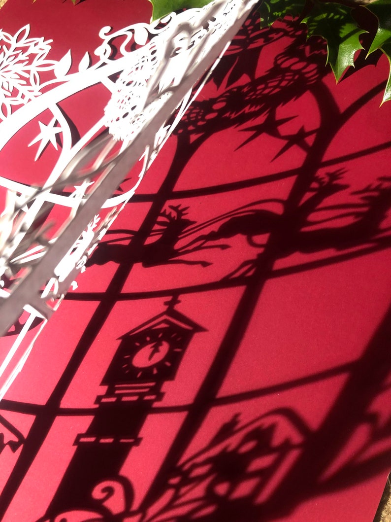 Christmas Window Digital Papercutting Template Digital Download - Etsy