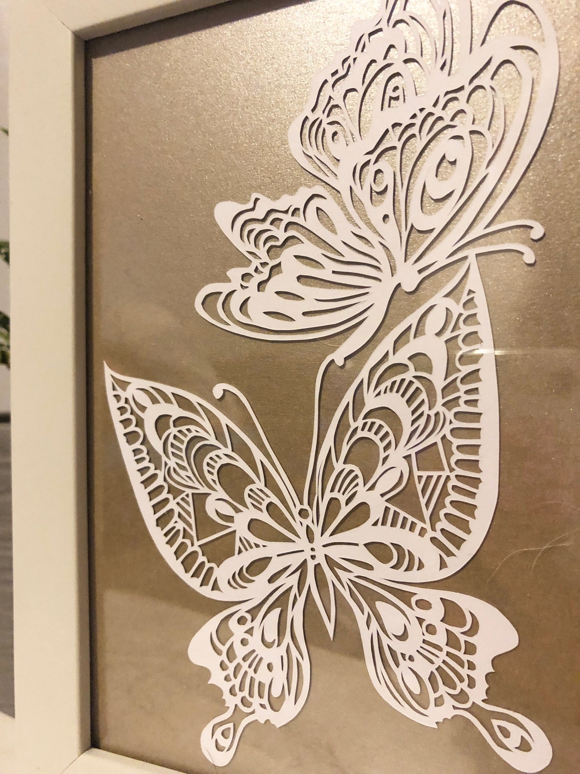 Butterflies Papercutting Template Digital Download - Etsy