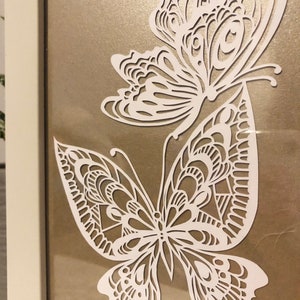 Butterflies Papercutting Template Digital Download - Etsy
