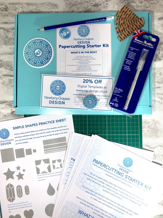 Papercutting Starter Kit for Beginners Learn to Papercut at | Etsy