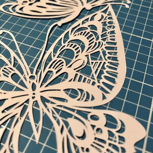 Butterflies Papercutting Template Digital Download - Etsy