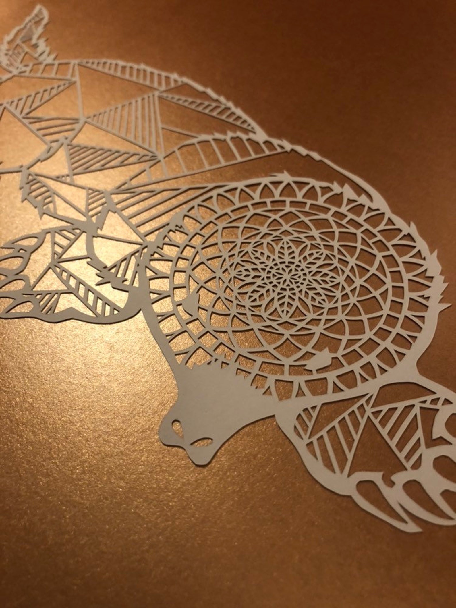 Mandala Mole Papercutting Template Digital Download - Etsy