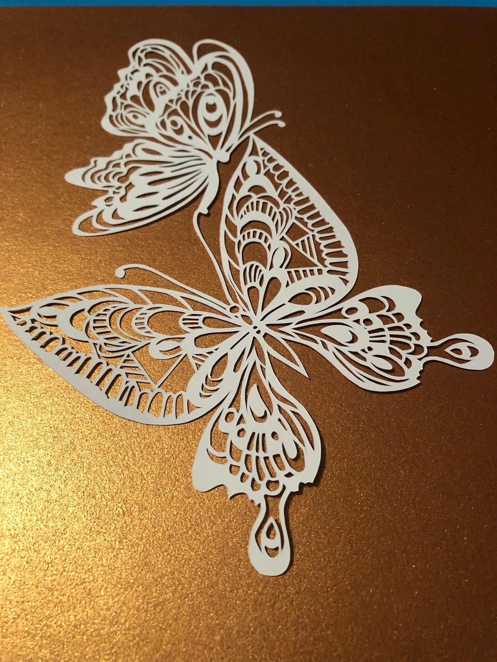 Butterflies Papercutting Template Digital Download - Etsy