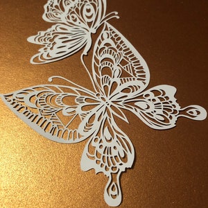 Butterflies Papercutting Template Digital Download - Etsy