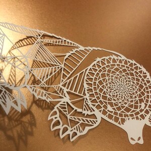 Mandala Mole Papercutting Template Digital Download - Etsy