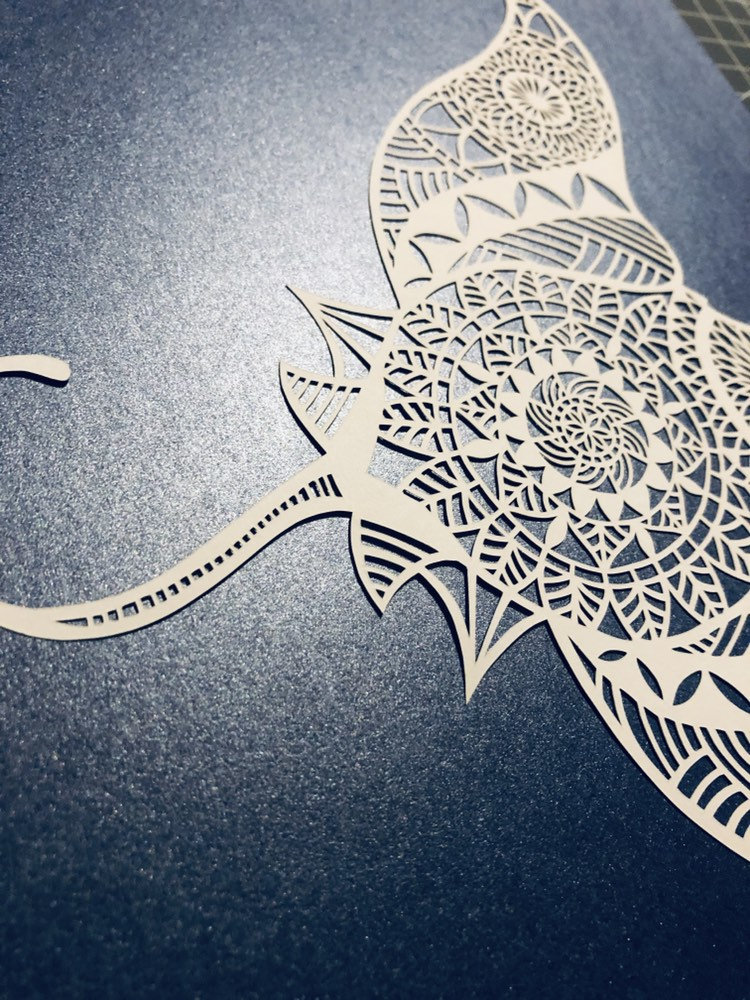 Mandala Manta Ray Papercutting Template Digital Download - Etsy