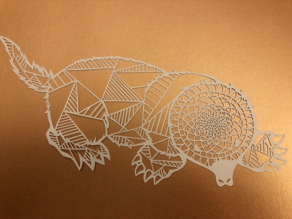 Mandala Mole Papercutting Template Digital Download - Etsy
