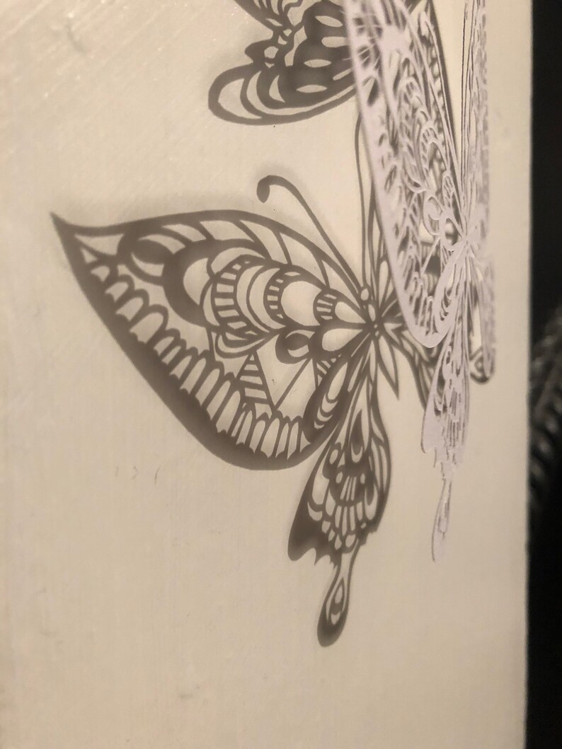 Butterflies Papercutting Template Digital Download - Etsy