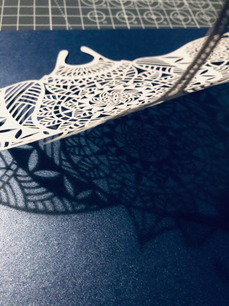 Mandala Manta Ray Papercutting Template Digital Download - Etsy