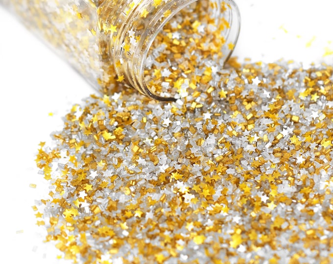 Filthy Rich Fancy Glitter Sugar Crystals, Silver & Gold Sugar, Edible ... Filthy Rich Fancy Glitter Sugar Crystals, Silver & Gold Sugar, Edible ...
