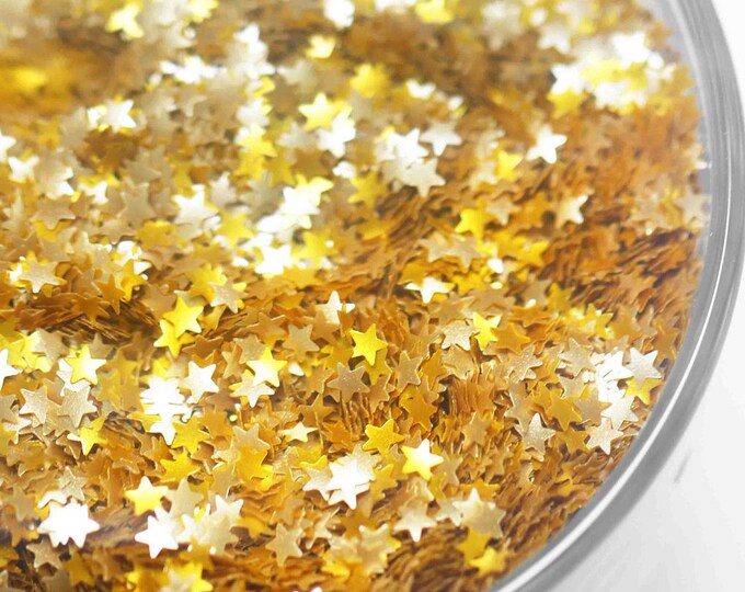 Edible Gold Metallic Star Glitter Sprinkles, Bulk Edible Glitter, Star ...