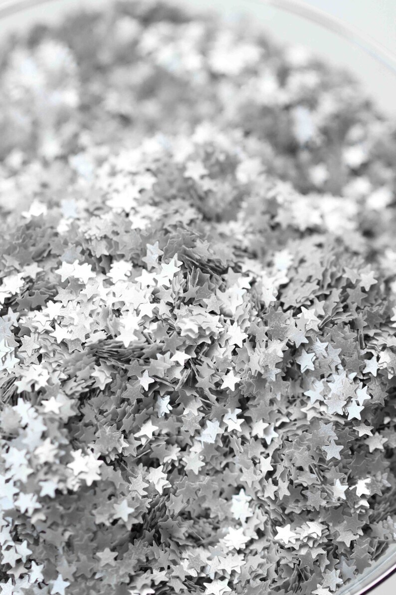 Edible Silver Metallic Star Glitter Sprinkles Bulk Edible | Etsy