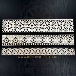 P-001/ Moroccan Geometric Wooden Panel / Carved Wood Panel / Craft ...