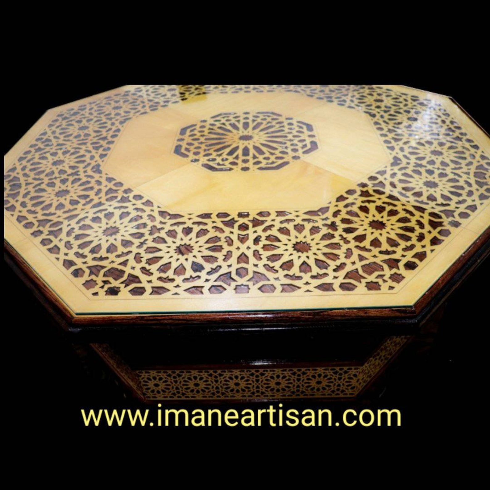 OC-001/ Moroccan Arabesque Octagon / Carved Wood / Laser Cut Wood ...