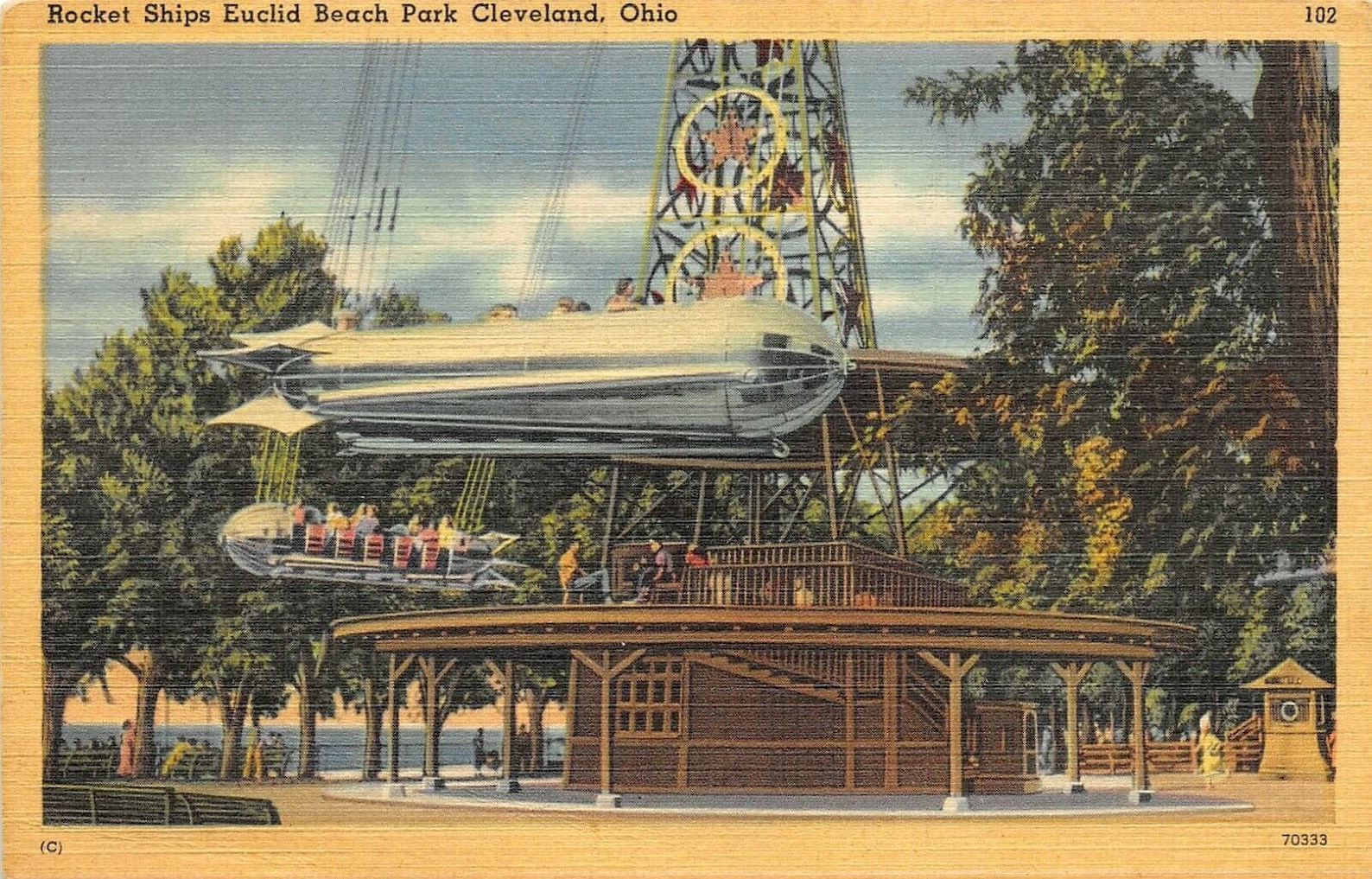 ROCKET SHIP RIDE Euclid Beach Amusement Park Cleveland Ohio | Etsy