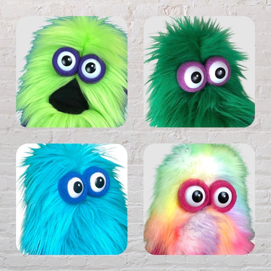 Custom Mega Meep Monster Puppet Removable Rod / Mini Live Hand - Etsy