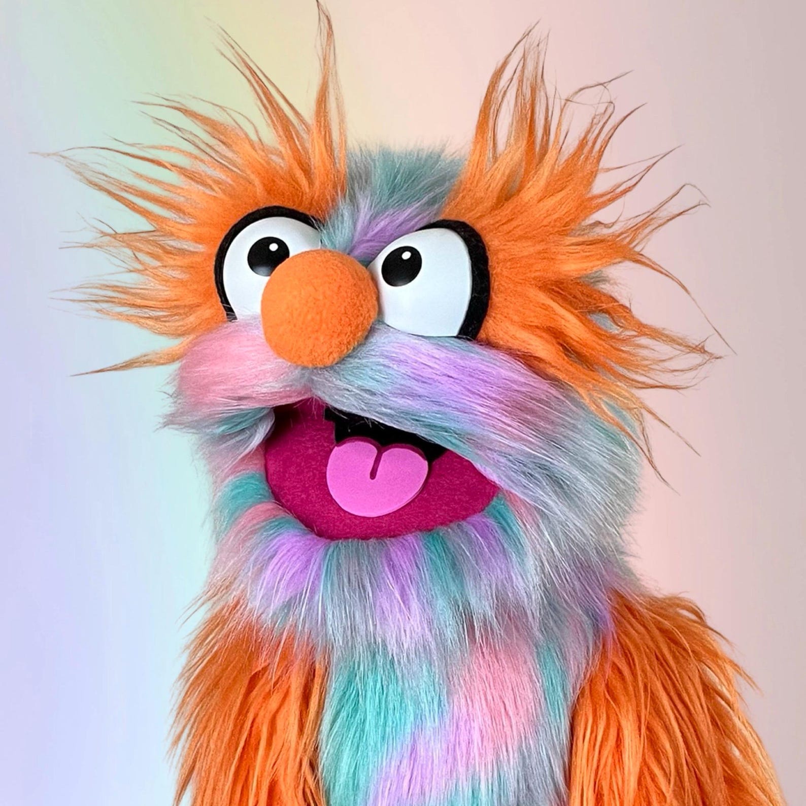 Nosey Pro - Professional Live Hand Puppet - Speciality Rainbow Sherbet ...