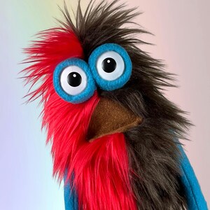 Meep Monster Puppet - Hand Puppet / Hand and Rod Puppet - 2 Fur - Brown ...