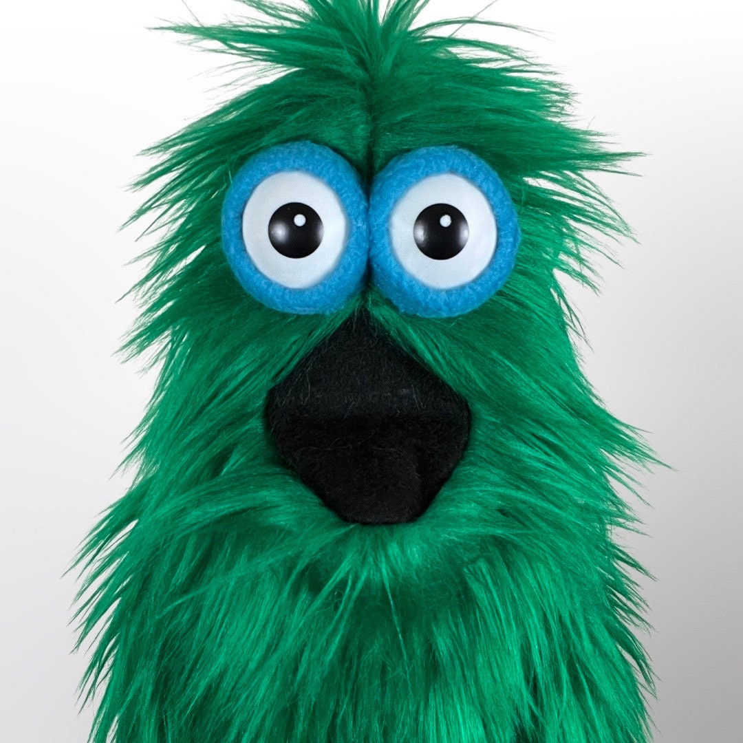 Custom Mega Meep Monster Puppet Removable Rod / Mini Live Hand - Etsy