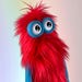 Meep Monster Puppet Hand Puppet / Hand and Rod Puppet Red Fur - Etsy