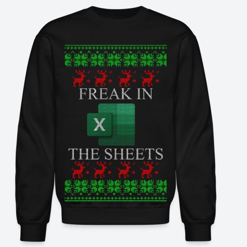 Excel Sheet Ugly Christmas Sweater - Etsy